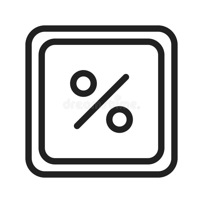 Percentage Symbol stock illustration. Illustration of statistics - 96813615