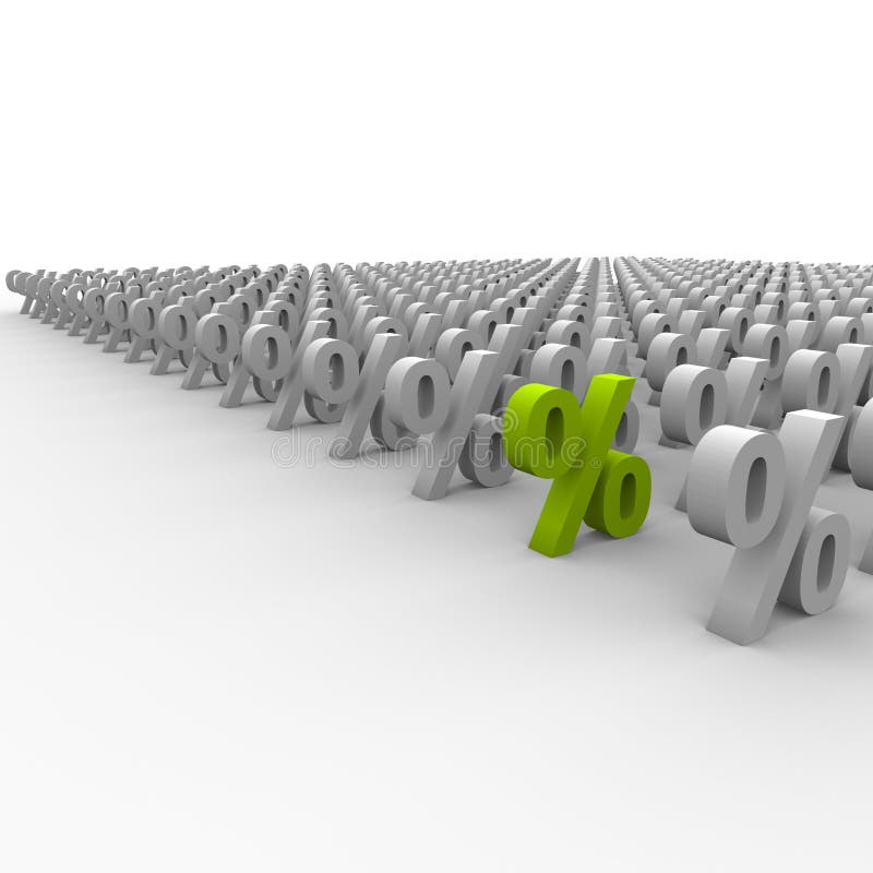 Percentage symbols stock illustration. Illustration of statistics ...