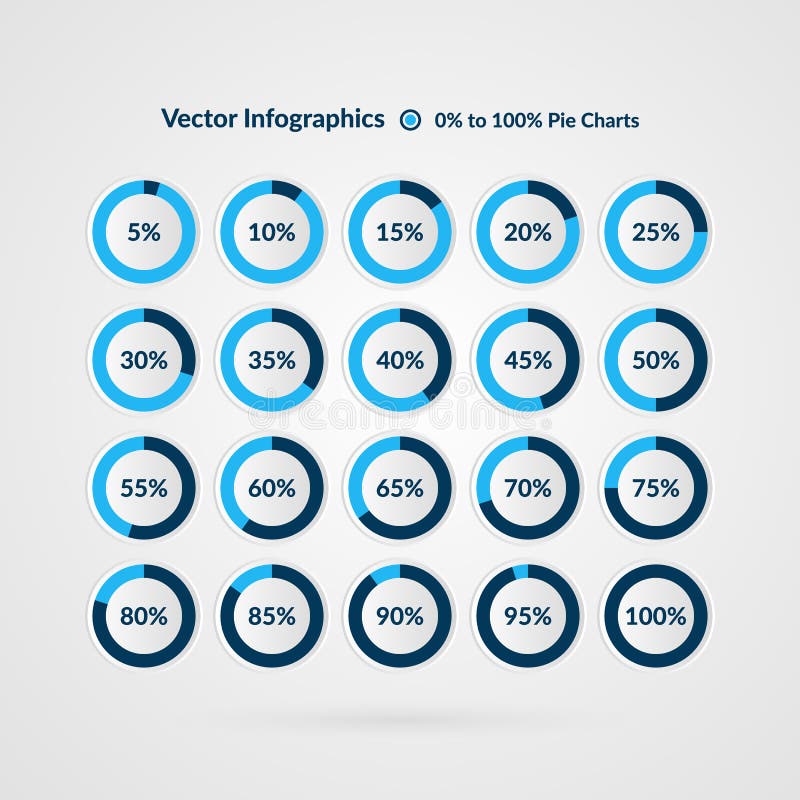 Percentage Vector Infographics. Stock Vector - Illustration of data ...