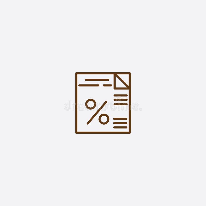 Percentage Vector Map Design Note Icon Stock Vector - Illustration of ...