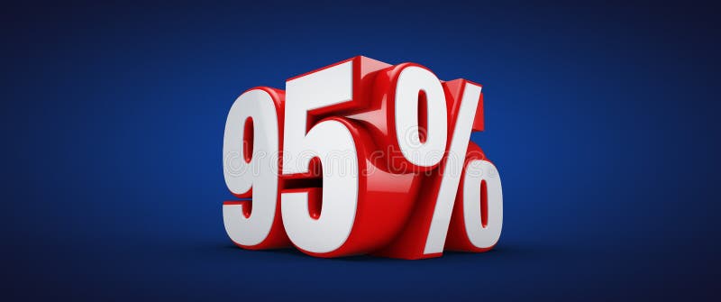 95 percenten stock illustratie. Illustration of percentage - 95242236