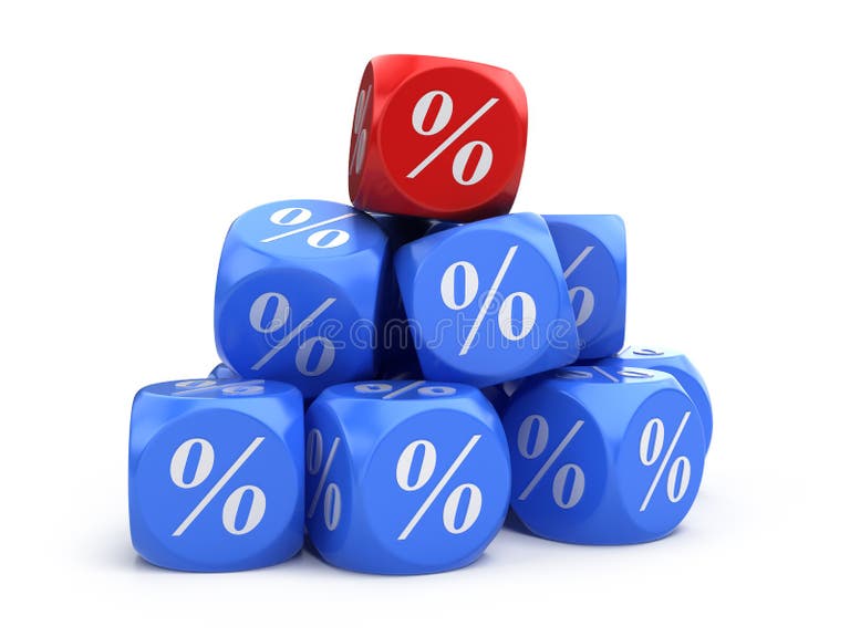 Percents stock illustration. Illustration of object, reduction - 22006988