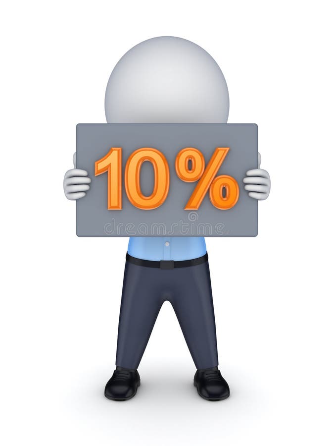 Ten percents 10% stock illustration. Illustration of illustration ...
