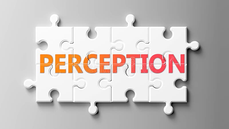 Perception Complex Like a Puzzle - Pictured As Word Perception on a ...
