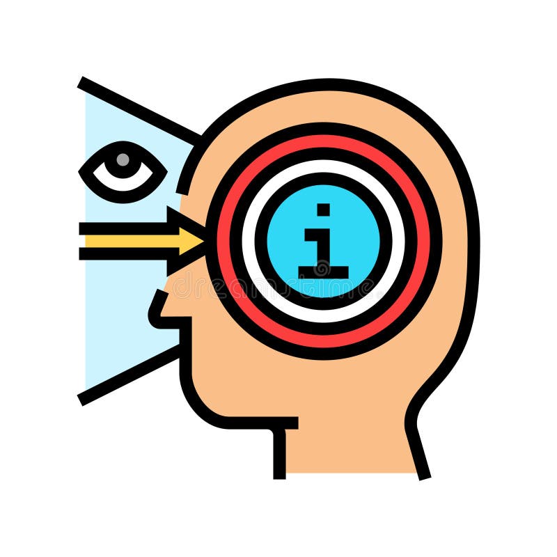 Perception Consumer Behavior Color Icon Vector Illustration Stock ...