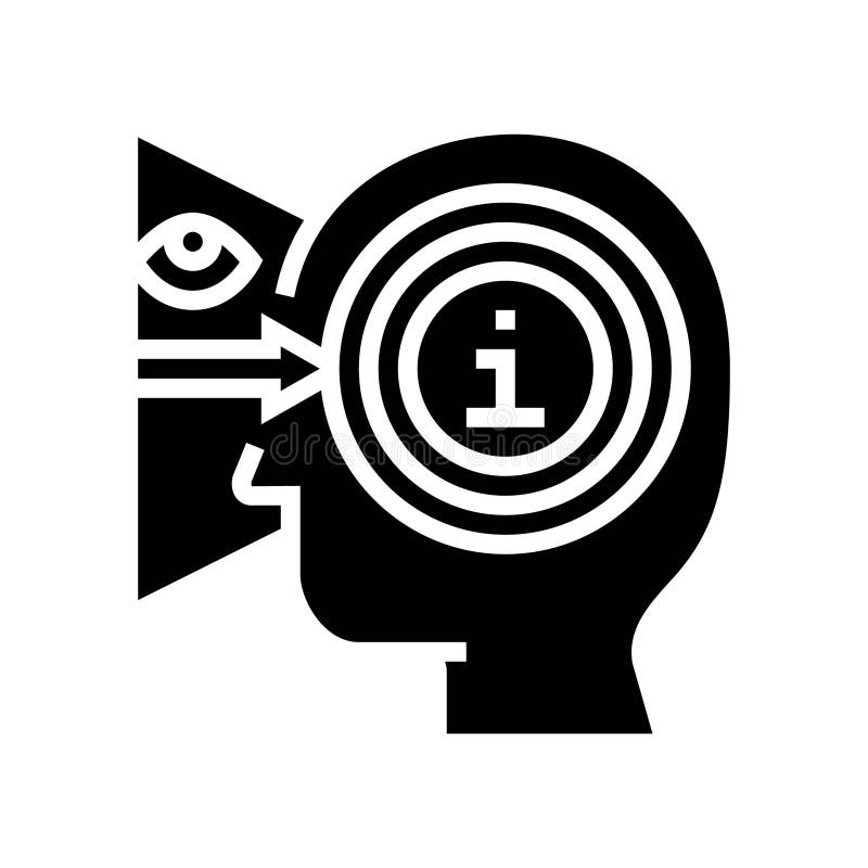 Perception Consumer Behavior Glyph Icon Vector Illustration Stock ...