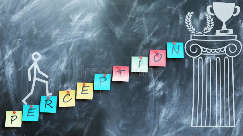 Perception Make Steps To Success Stock Image - Image of winner ...