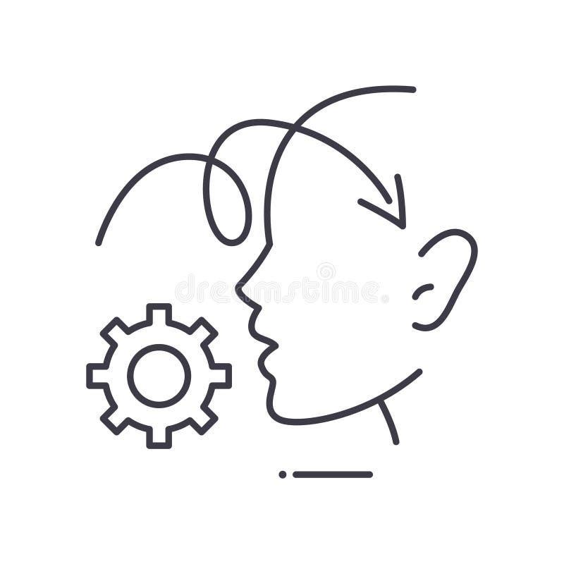 Perception Process Icon, Linear Isolated Illustration, Thin Line Vector ... Perception Process Icon, Linear Isolated Illustration, Thin Line Vector ...