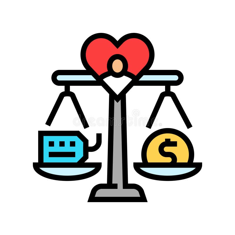 Perception Value Consumer Behavior Color Icon Vector Illustration Stock ...