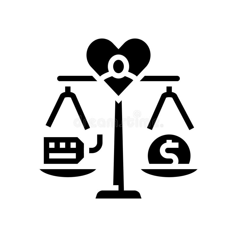 Perception Value Consumer Behavior Glyph Icon Vector Illustration Stock ...