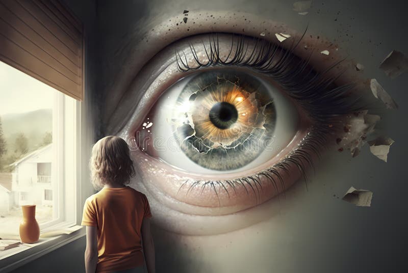 Perception Vision. Looking into the Future Stock Photo - Image of ...