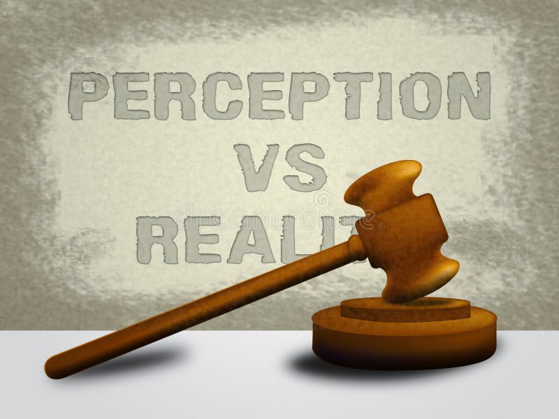 Perception Vs Reality Words Compares Thought or Imagination with ...