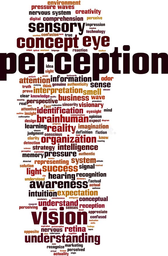 Perception word cloud stock vector. Illustration of distortion - 147902119