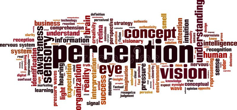 Perception word cloud stock vector. Illustration of direction - 288820960