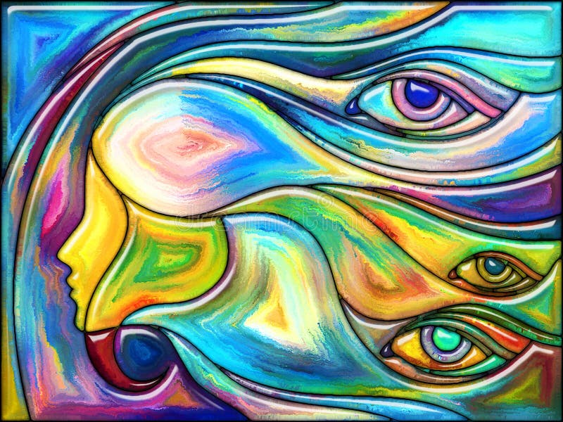 Percezione del colore illustrazione di stock. Illustrazione di disegno ...