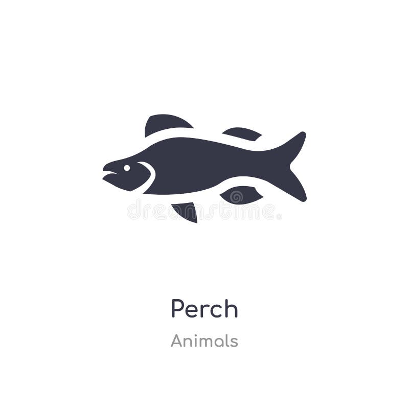Perch Icon. Isolated Perch Icon Vector Illustration from Animals ...