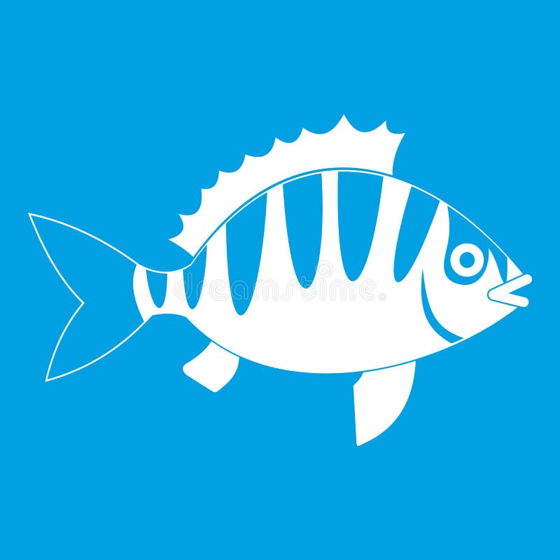 Perch Icon. Detailed Set of Sea Foods Illustrations in Neon Style Stock ...