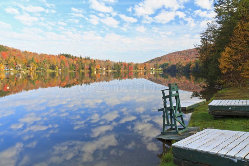 Perch Lake Lifeguard Chair stock photo. Image of colorful - 25493958