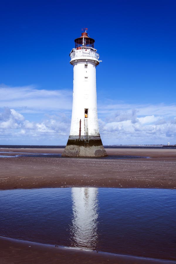 Perch Rock Lighthouse New Brighton Wirral England UK Stock Photo ...