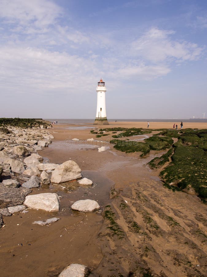 Perch rock lighthouse stock image. Image of merseyside - 52752291