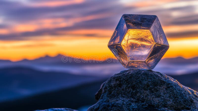 Perched on a Boulder at the Top, a Diamond Stood Out Against a Foggy ...