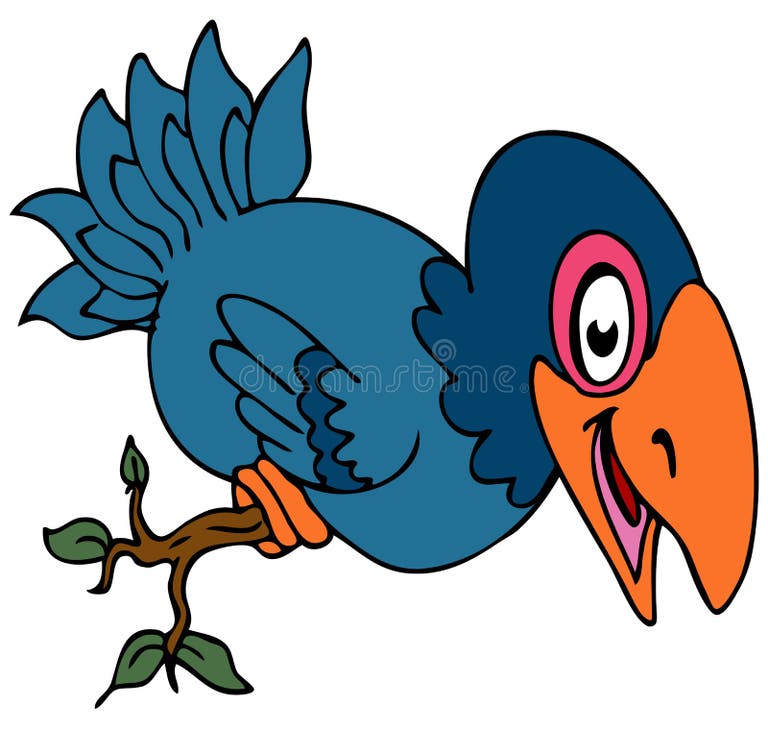 Perched Crow Bird stock vector. Illustration of clip - 17815824