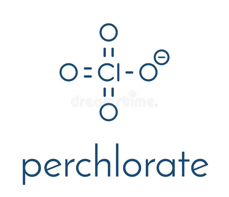 Perchlorate Anion, Chemical Structure. Salts are Used in Rocket ...