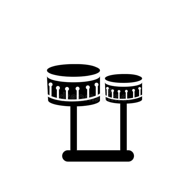 Percussion Icon in Different Style Vector Illustration. Two Colored and ...