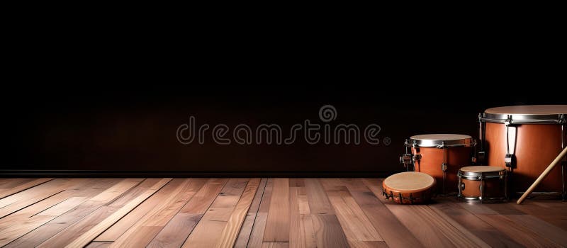 Percussion Instruments in Wood Background Stock Photo - Image of ...