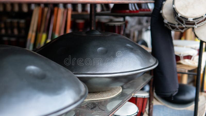.percussion Musical Instrument - Hang Stock Photo - Image of hand ...