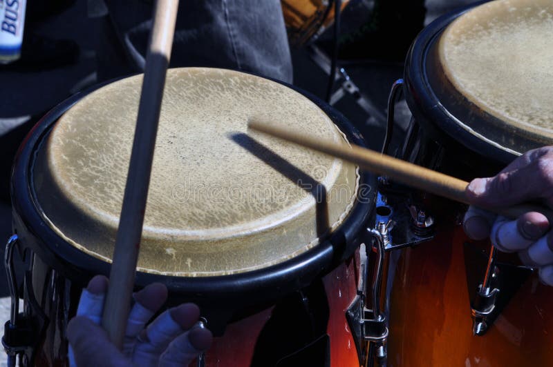 Percussionist stock image. Image of close, montreal, sticks - 55116085