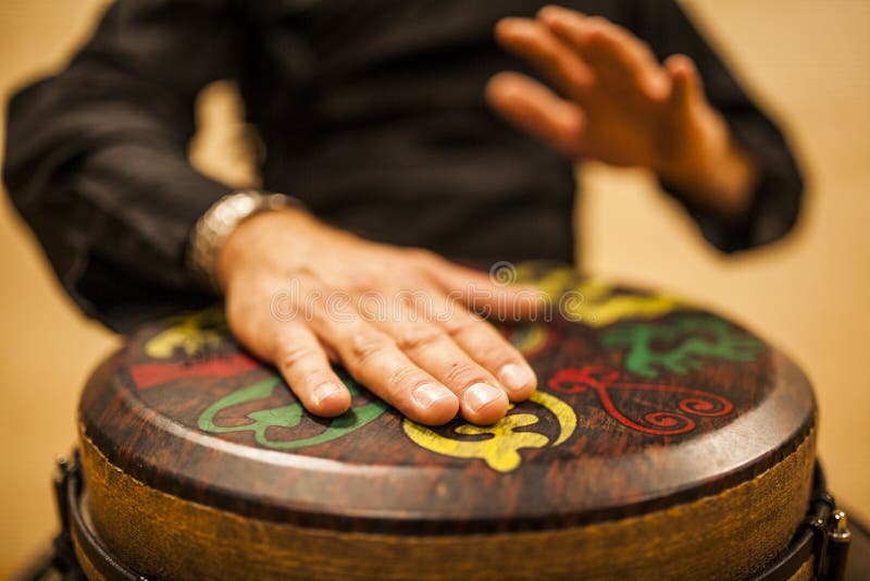 Percussionist Practicing Technique with the Tam Tam or Drum Stock Photo ...