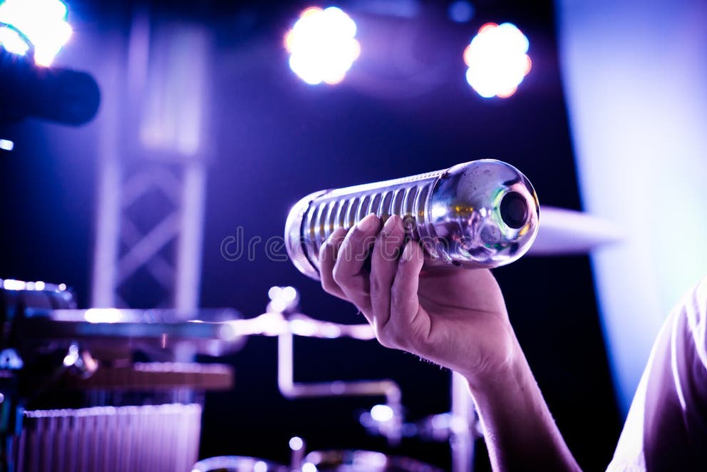 Percussionist Shaking the Music Shaker Stock Image - Image of hand ...