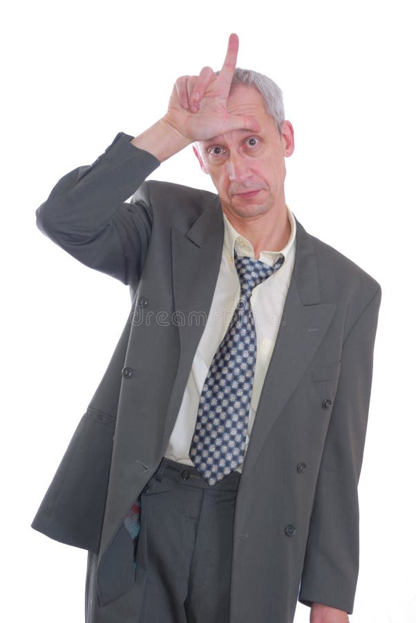 Perdant D'expression D'homme D'affaires Photo stock - Image du bossage ...