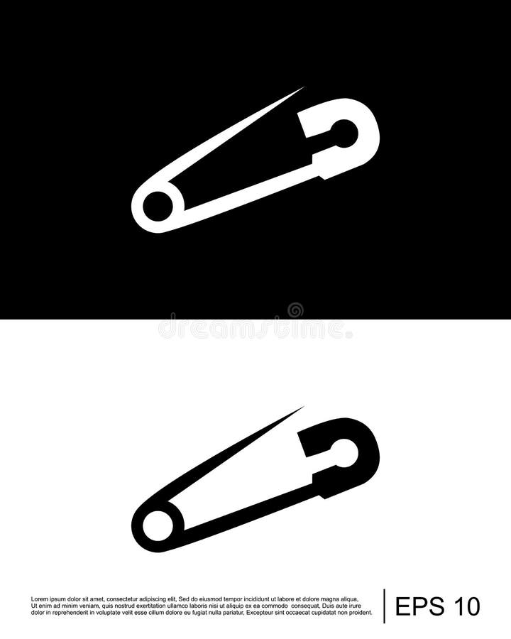 Perdible Pin Icon in Different Style Vector Illustration. Two Colored ...
