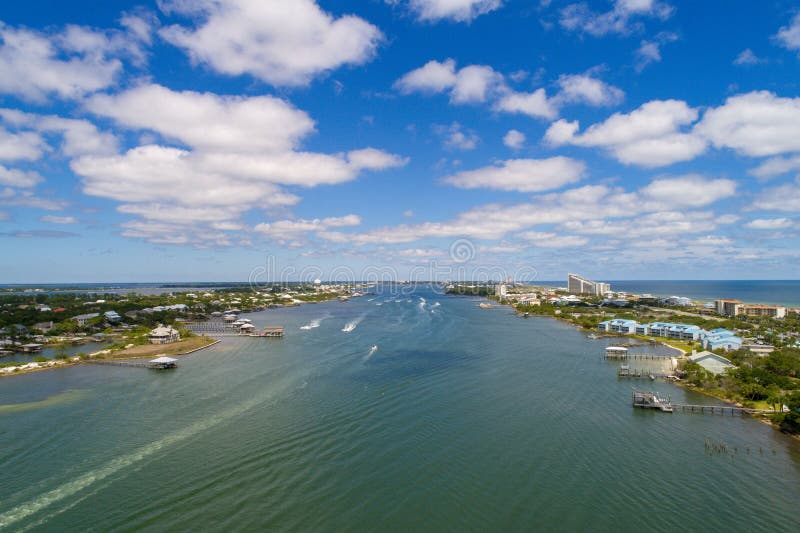 Perdido Key Beach, Florida stock image. Image of pier - 254386405