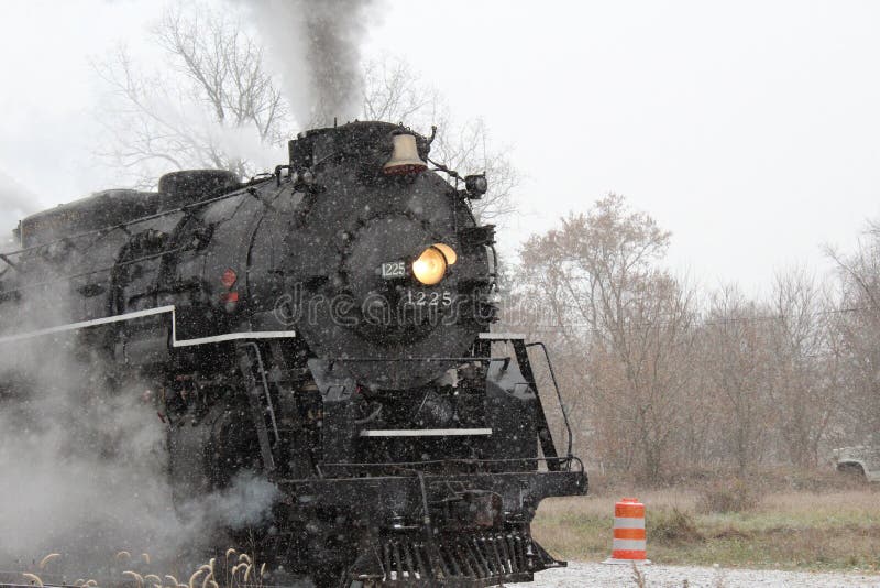 Pere Marquette 1225 Steam Engine Train Stock Photos - Free & Royalty ...
