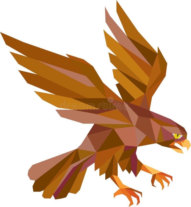 Swooping falcon bird stock vector. Illustration of hawk - 37726988