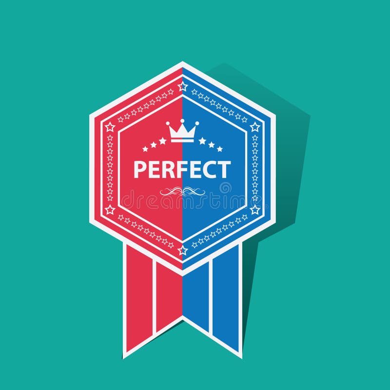Perfect Award Ribbon. Vector Illustration Decorative Design Stock ...