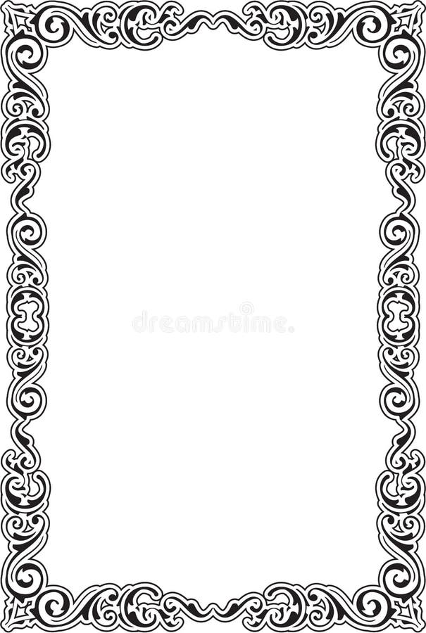 Perfect Baroque Art Nice Page Stock Vector - Illustration of florid ...