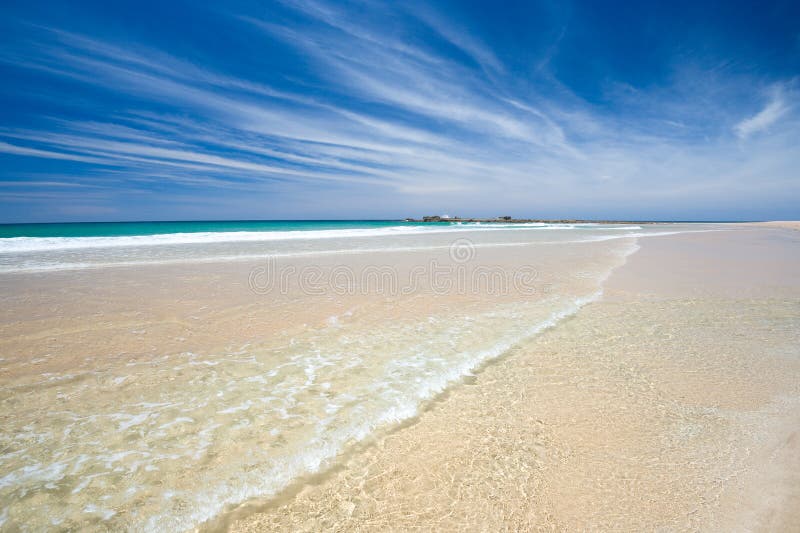 Perfect Beach stock image. Image of water, clouds, paradise - 4189485