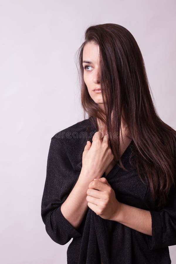 Perfect Beautiful Attractive Female Posing in Model Test in Stud Stock ...