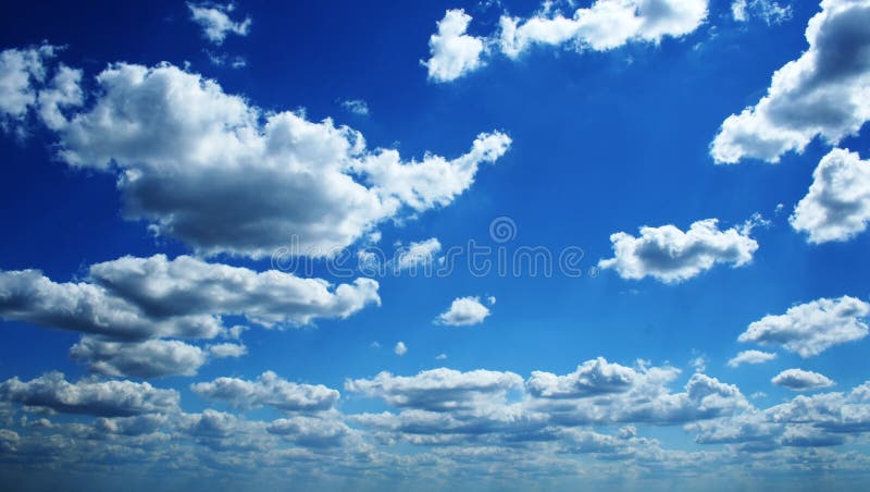 Perfect blue cloudy sky stock photo. Image of clear, pure - 6627900