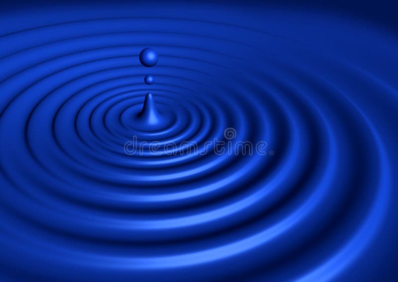 Blue droplet stock illustration. Illustration of drops, paint - 80386