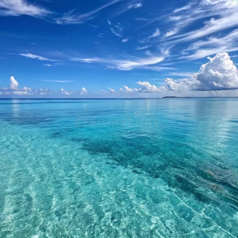 Perfect Blue Ocean Water Surface - Texture Stock Illustration ...