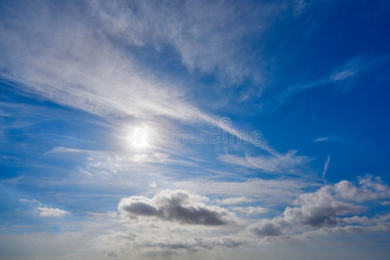Perfect blue sky stock image. Image of front, overcast - 137048609