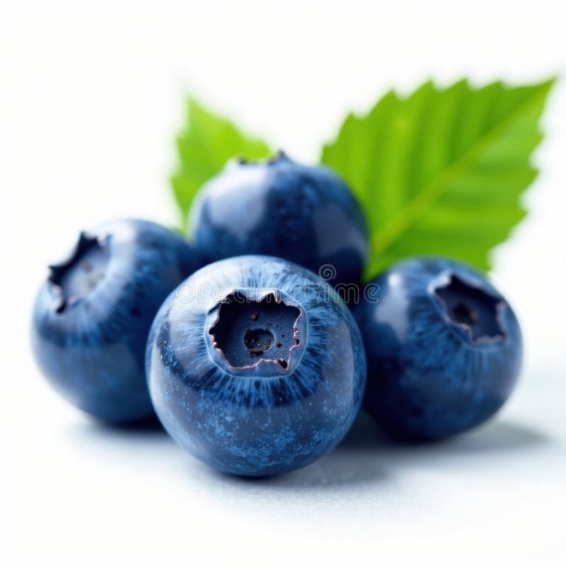 Perfect Blueberry, Intense Blue Color, Against White , Picture, Visual ...