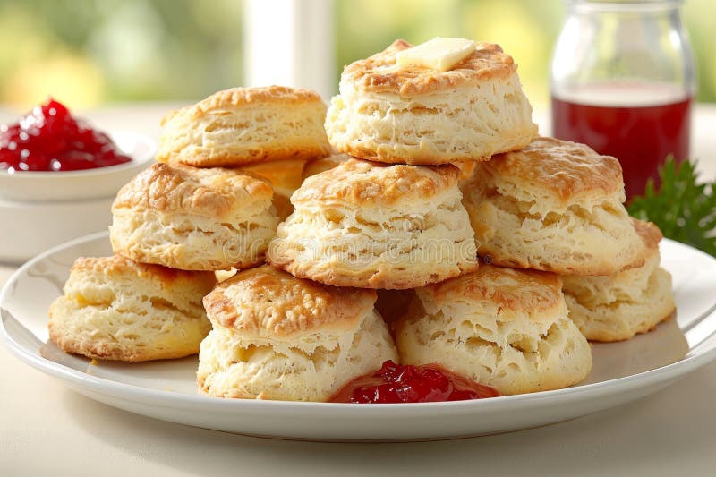 Perfect Breakfast Delight High Resolution Image of Golden Scones with ...