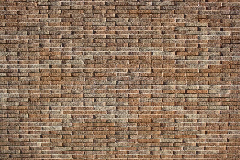 Perfect Brick Wall with Lights and Shadows of the Setting Sun. Stock ...