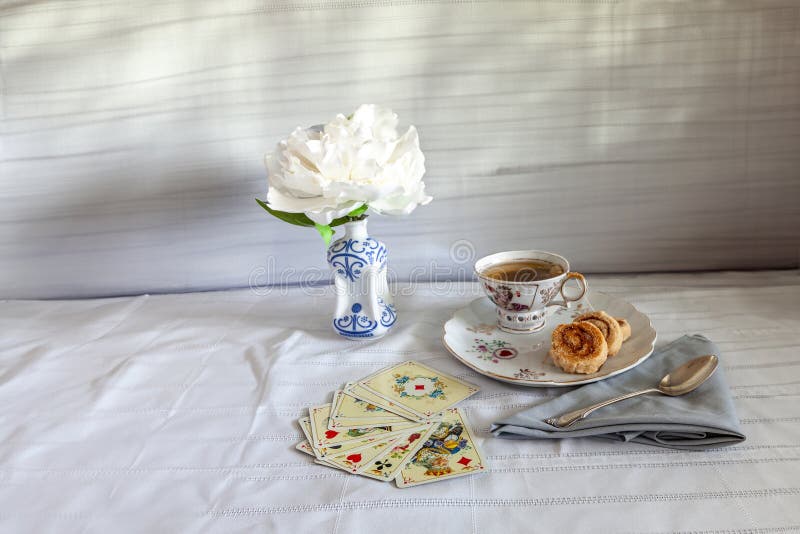 The Perfect Bridge Card Hand with a Cup of Tea Stock Photo - Image of ... The Perfect Bridge Card Hand with a Cup of Tea Stock Photo - Image of ...
